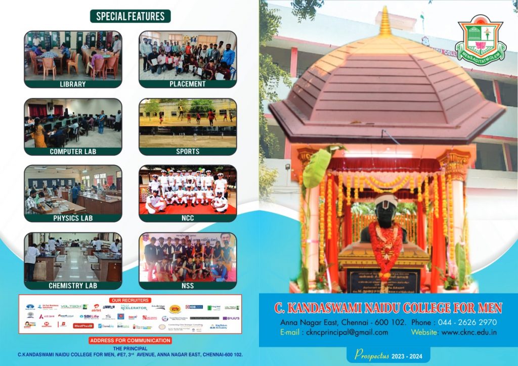 Prospectus 2023-2024 – C. Kandaswami Naidu College for Men